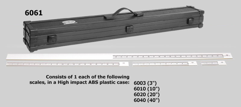 6000 Series English Unit Optical Tooling Scales | Brunson